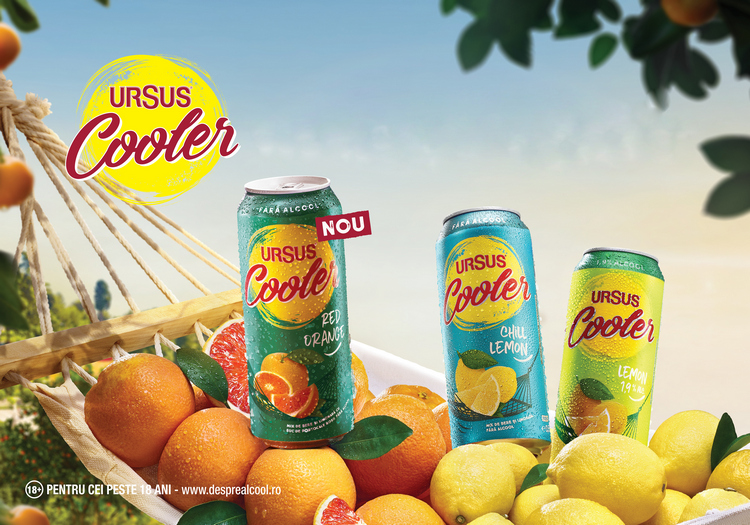Ursus Breweries lanseaza Cooler Red Orange, un mix de bere si limonada ...